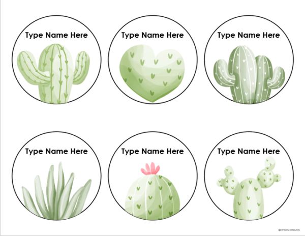 Back to School Door Display Bulletin Board Cactus Theme EDITABLE | Made ...