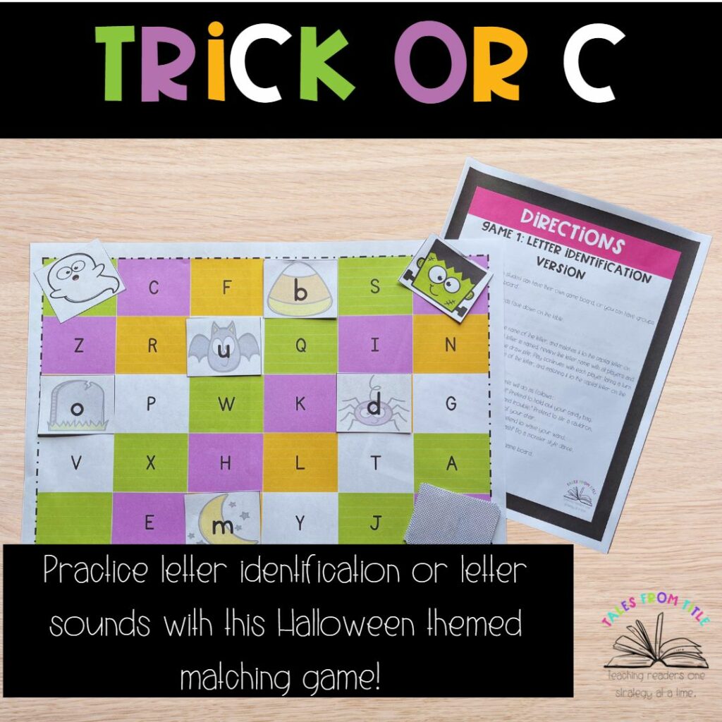 Halloween Themed Letter Identification & Sounds Intervention or Center ...