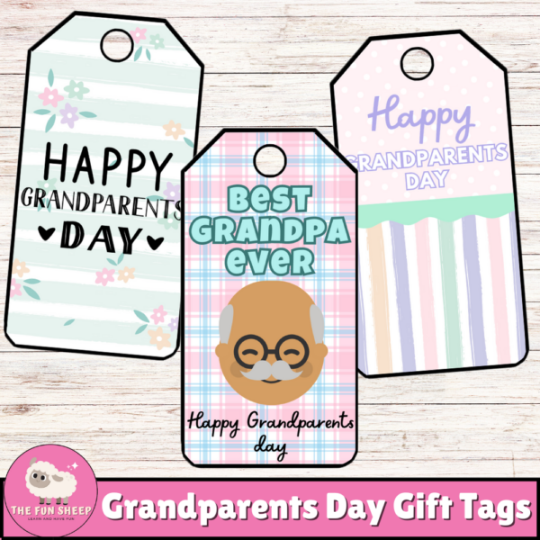 Grandparent's Day Gift Tags| Happy Grandparents Day Printable Tags ...