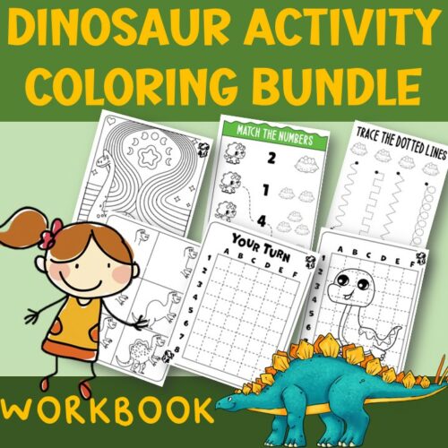 Roar into Fun with Our Dinosaur Activity Coloring Bundle! | Made By ...