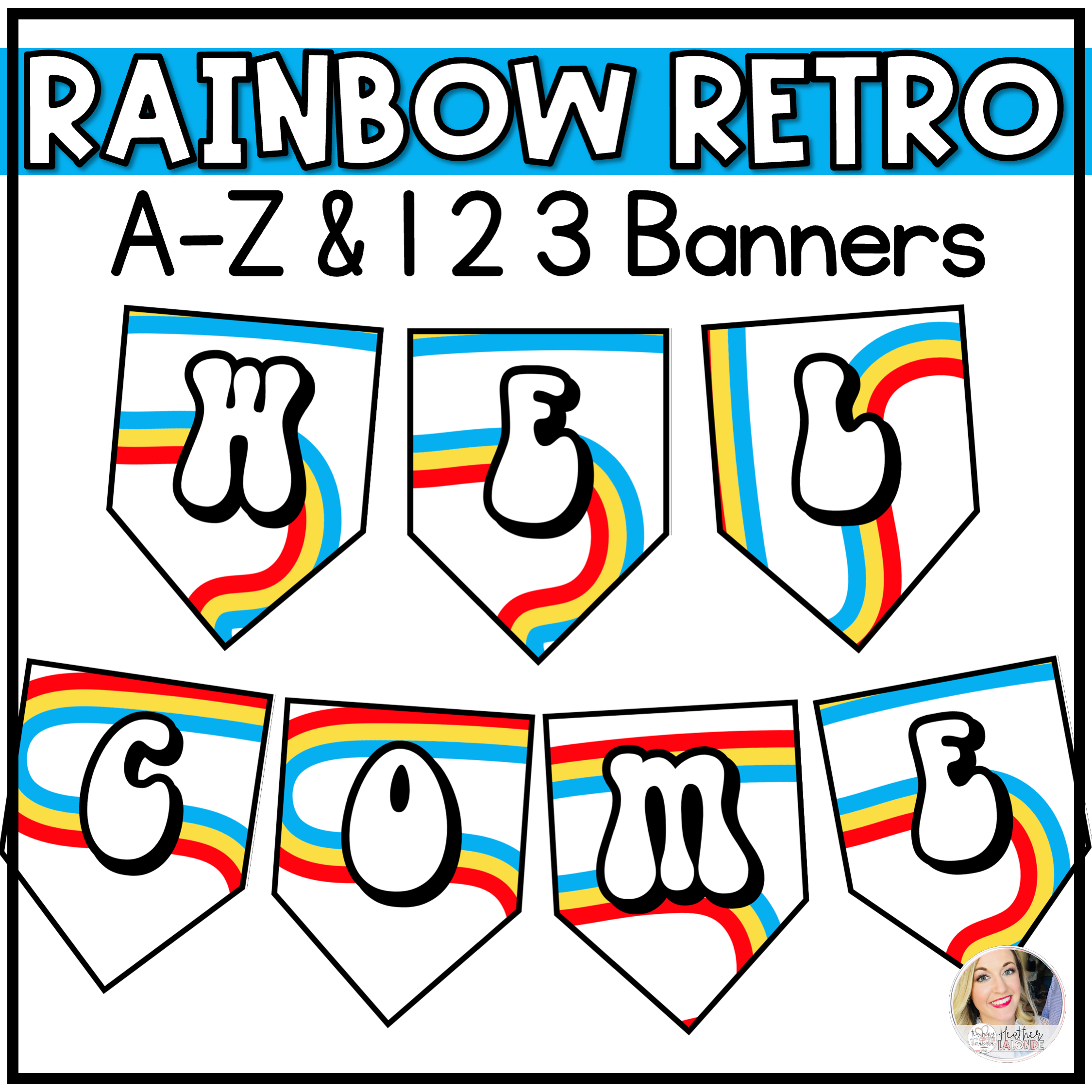 Editable Banner Retro Letters | Made By Teachers