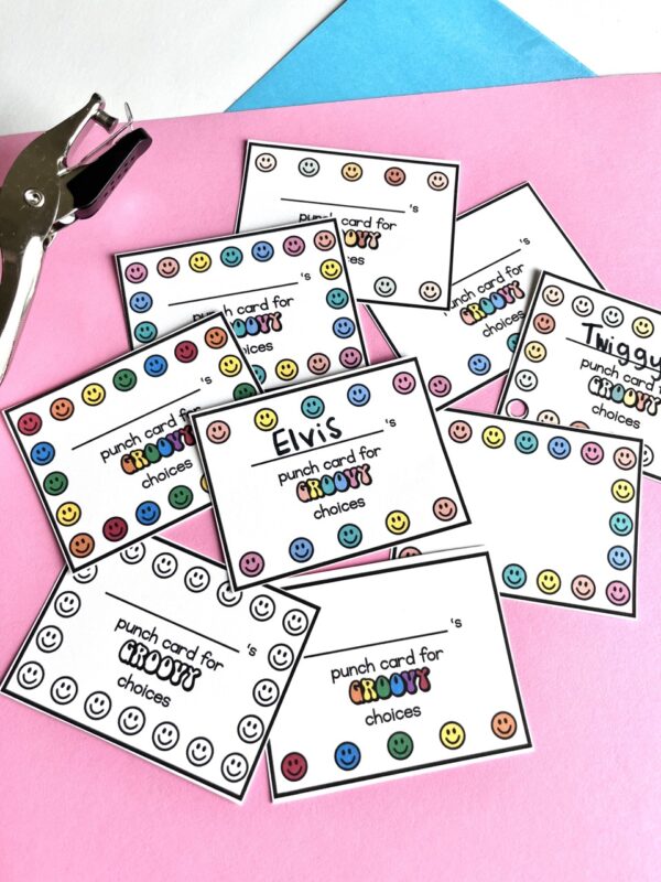 Punch Cards for Kids | Happy Face Punch Cards | Printable punch cards ...