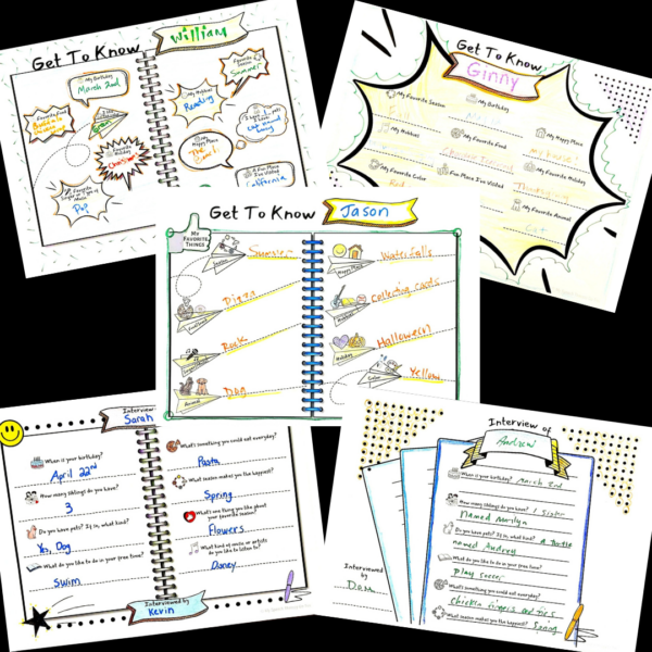 Back to School Get To Know Me & Get to Know You Peer Interviews | All ...