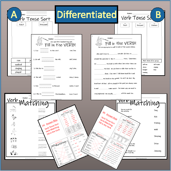 VERBS: Action Words - YT Lesson & Worksheets | Made By Teachers