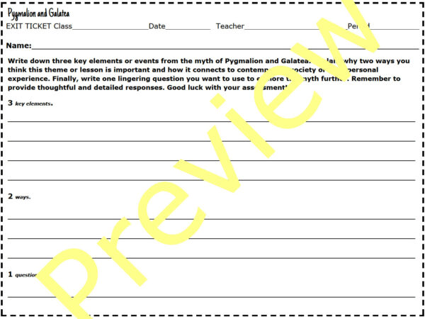 Pygmalion and Galatea: Greek and Roman Mythology Series for Middle and ...