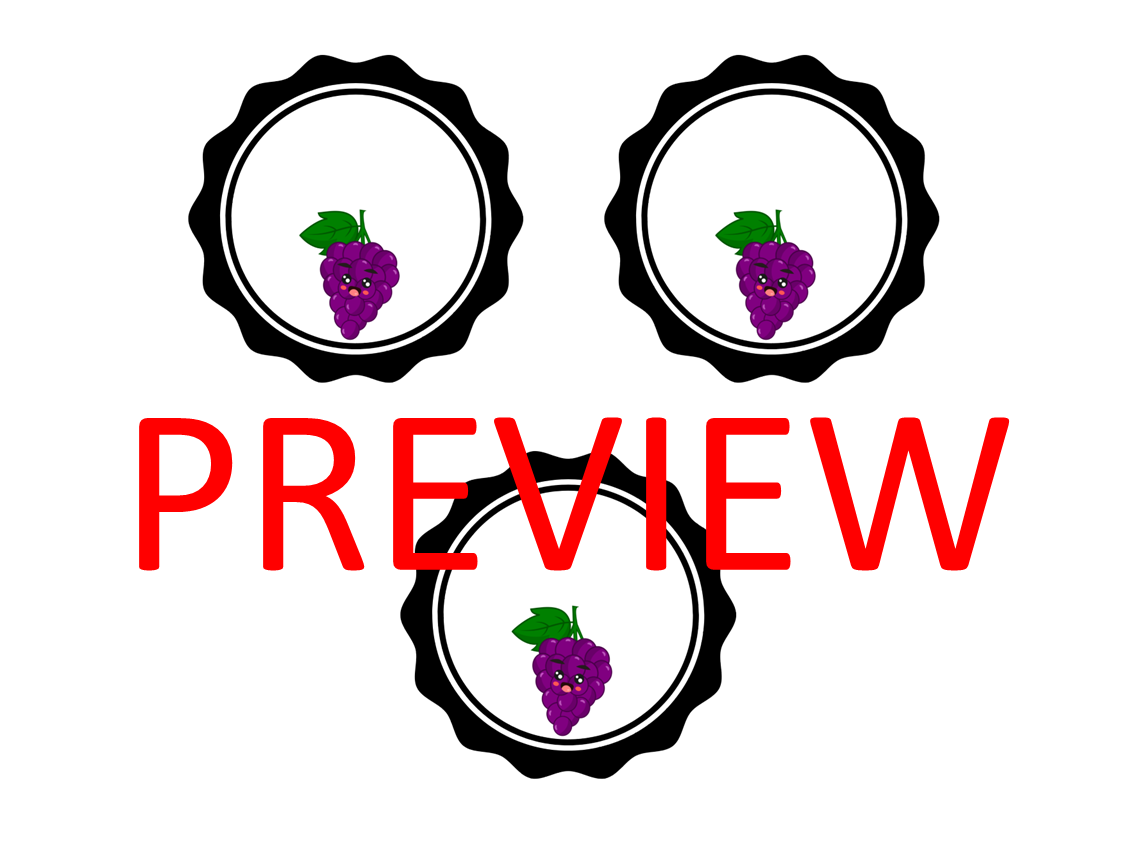 Food Pun Grape Bulletin Board Door Display Decoration Editable | Made ...