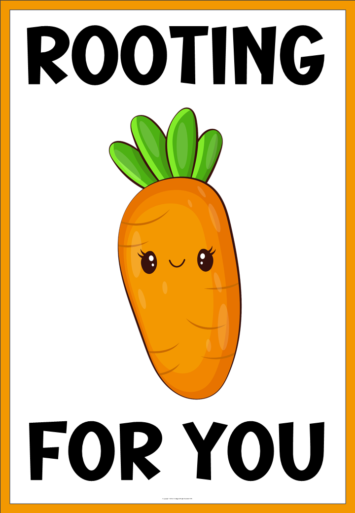 Food Pun Carrot Bulletin Board Door Display Decoration Editable | Made ...