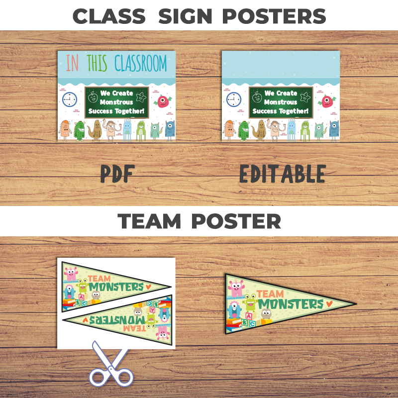 Back to School Monsters Decor | Bulletin Board and Door | Made By Teachers