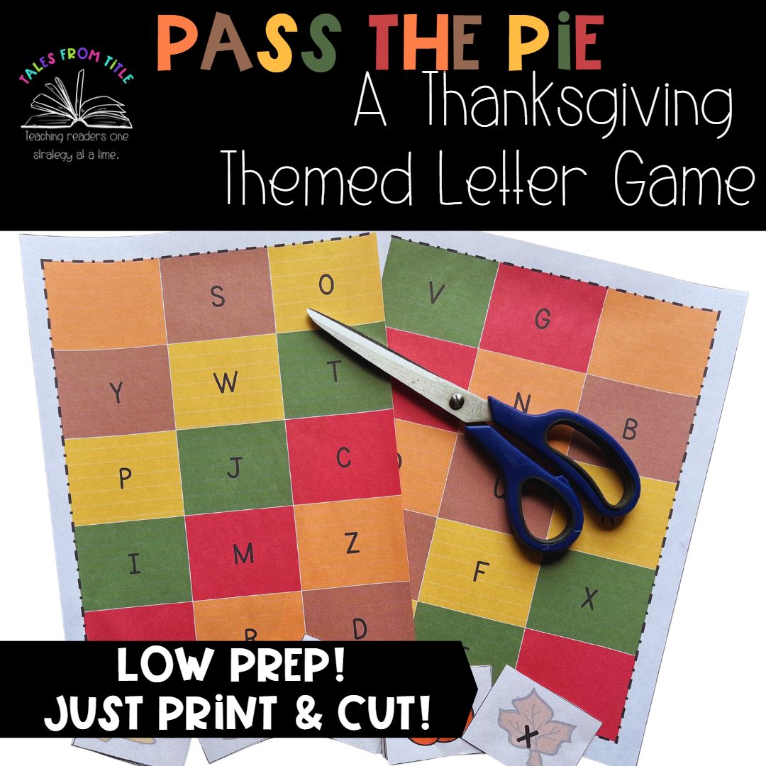 Thanksgiving Themed Letter Identification & Sounds Intervention or ...