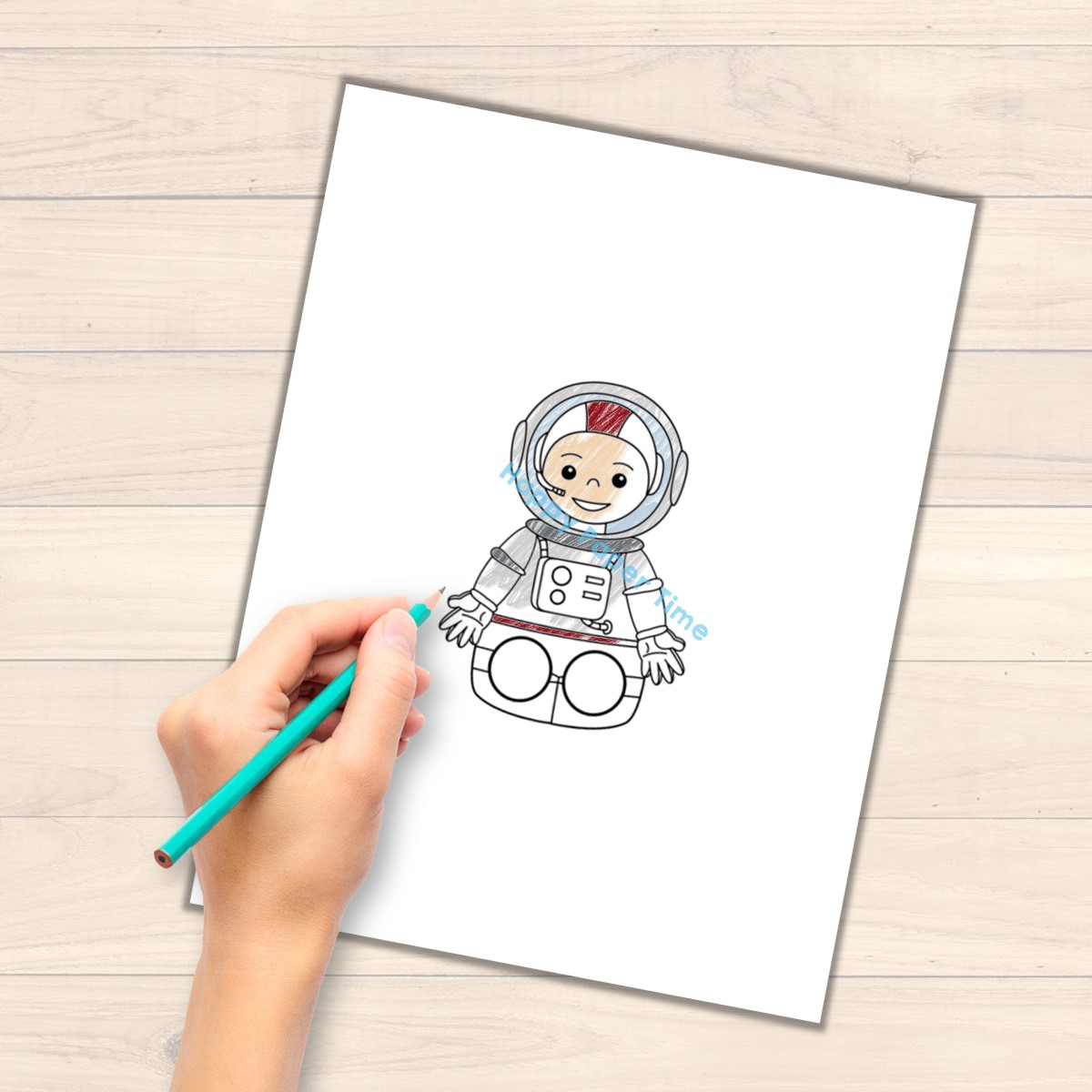 Astronaut Finger Puppet Printable Worker Career Coloring Paper Craft ...