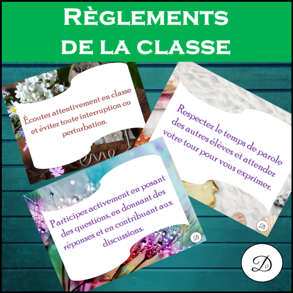 Règlements de la classe - affiches / FRENCH Classroom Rules and Manners ...