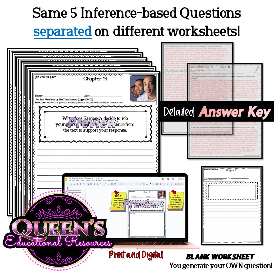 We Beat The Street Chapter 14 Questions, We Beat the Street Reading ...