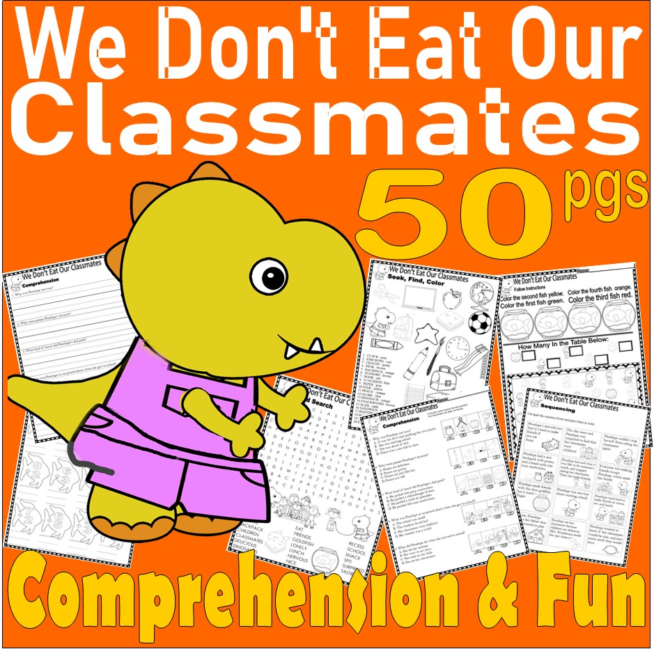 We Don’t Eat Our Classmates Book Companion Reading Comprehension | Made ...