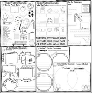 We Don’t Eat Our Classmates Book Companion Reading Comprehension | Made ...