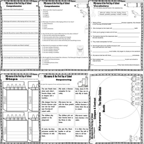 Ally-saurus & the First Day of School Book Companion Reading ...