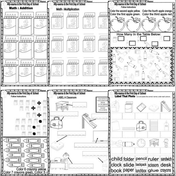 Ally-saurus & the First Day of School Book Companion Reading ...