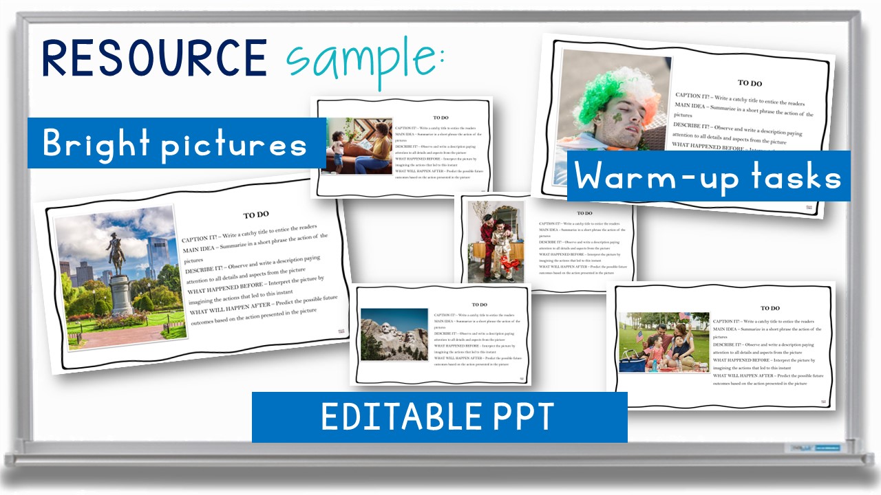 Making Inferences Holidays Pictures Writing Prompts - Print and Digital ...