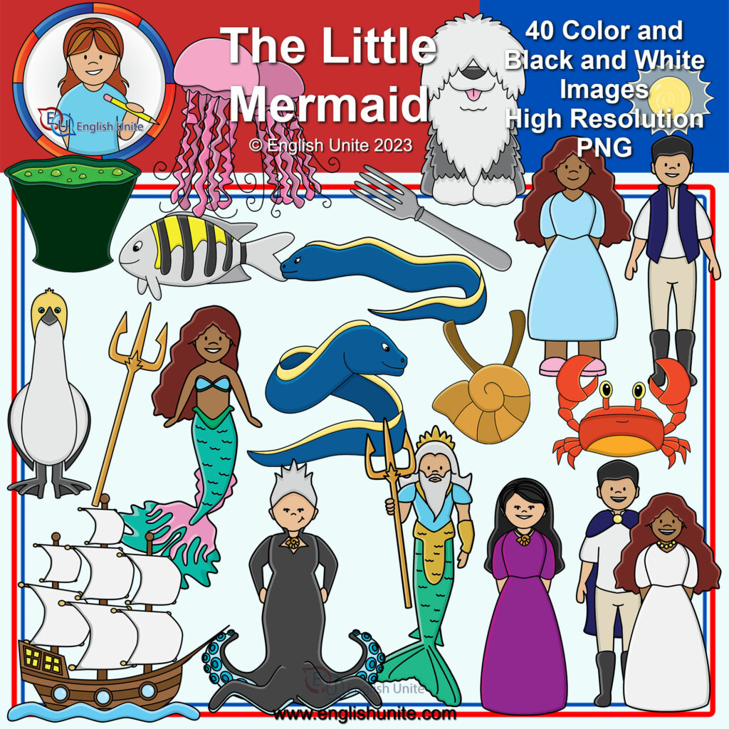 Clip Art - The Little Mermaid (New Version) | Made By Teachers