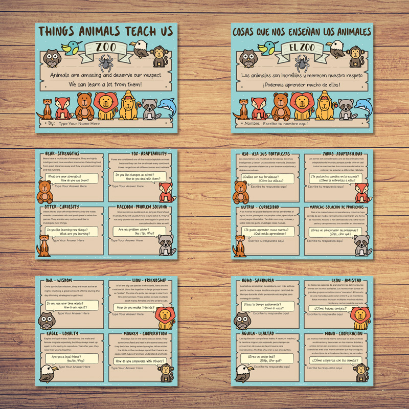 The Zoo | Things Animals Teach Us Google Slides BUNDLE | Made By Teachers