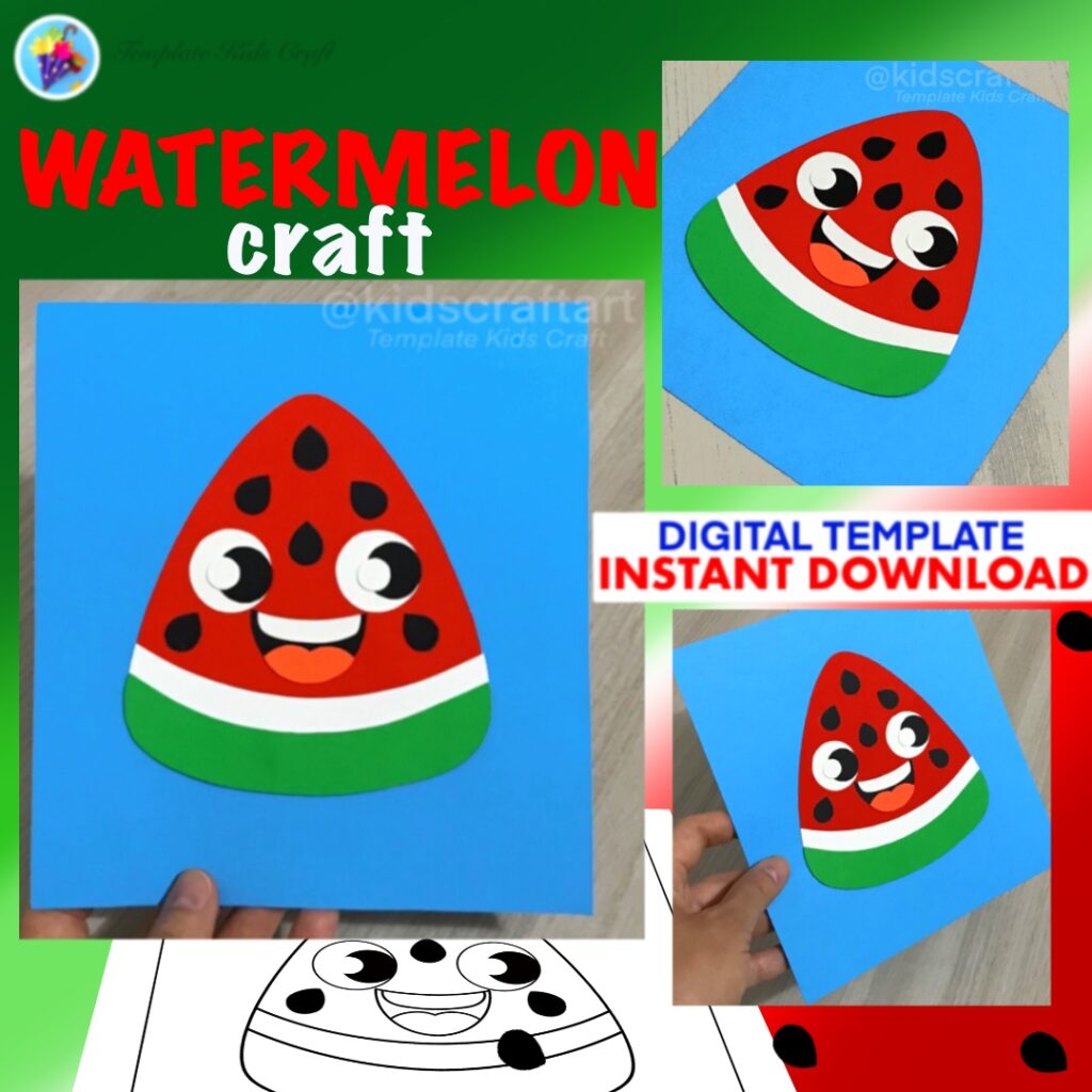 Watermelon Craft End of Year Summer Fruit Beach Day Vacation Crafts ...