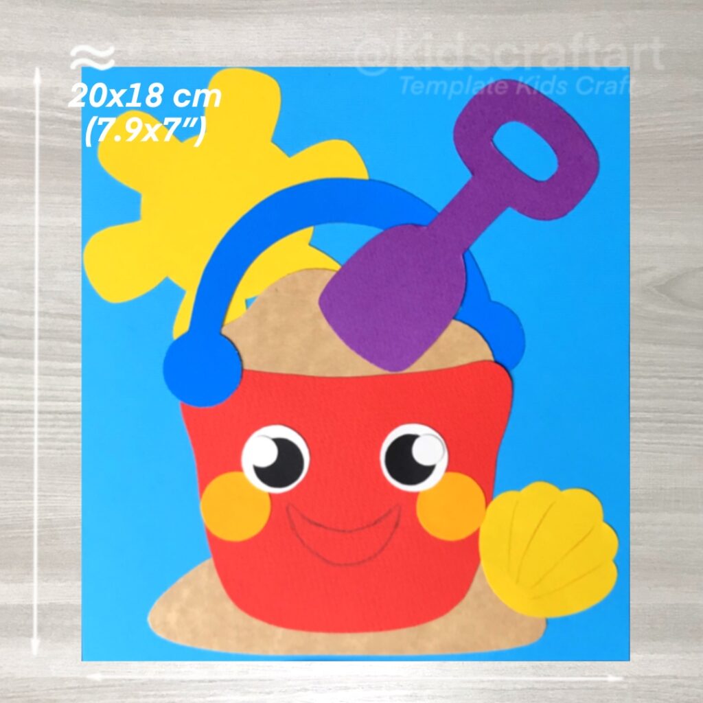 Sand Bucket Craft End of Year Summer Sea Ocean Sun Beach Day Coloring ...