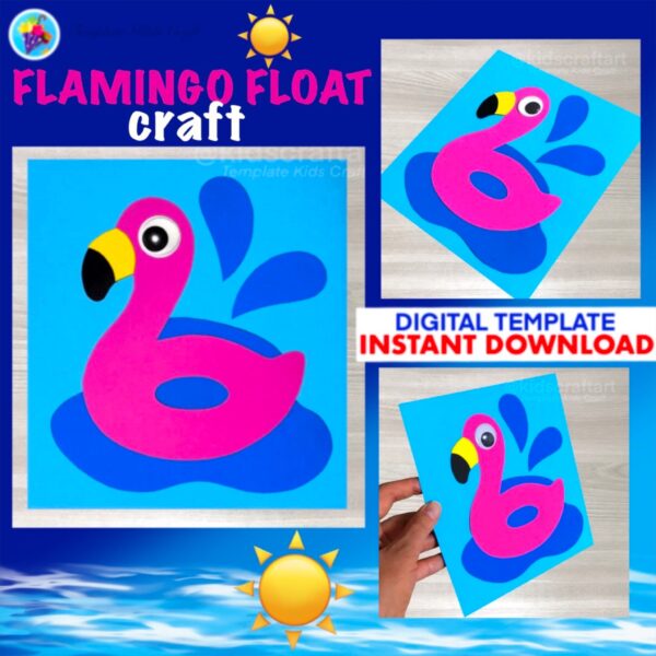 Flamingo Float End of Year Craft Beach Day Tropical Summer Craft Pool ...