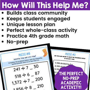 No Prep 4th Grade Math Escape Room | Christmas Paper Escape Room ...