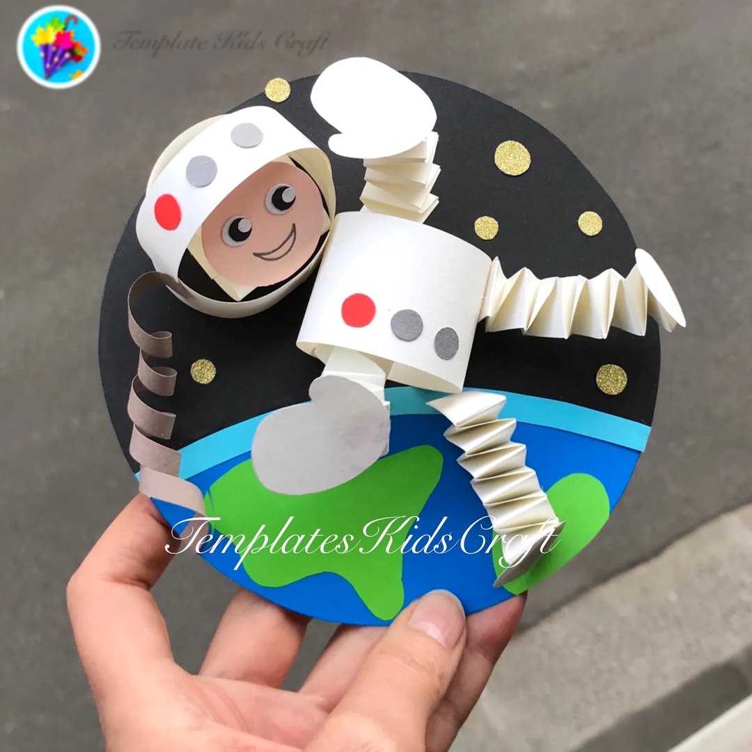 Space Project Astronaut Craft Activities Cut and Paste Spaceman Outer ...
