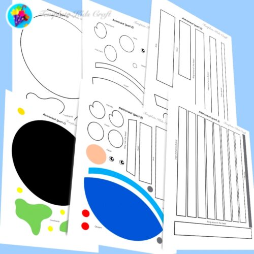 Space Project Astronaut Craft Activities Cut and Paste Spaceman Outer ...