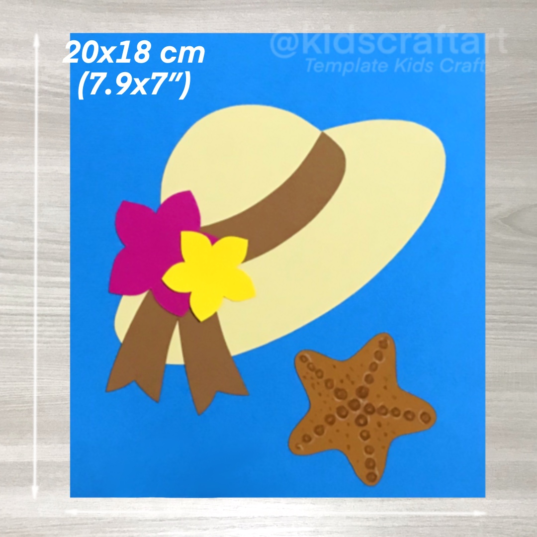 Flower Sun Hat Craft End of Year Summer Beach Day Starfish Vacation ...