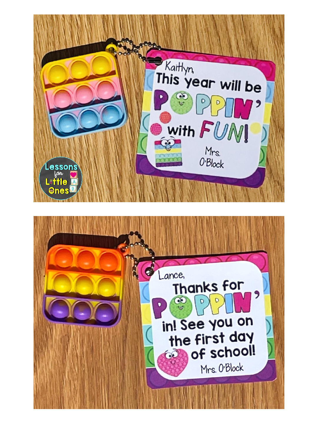 Back to School Gift Tags Editable Open House Meet the Teacher Student ...