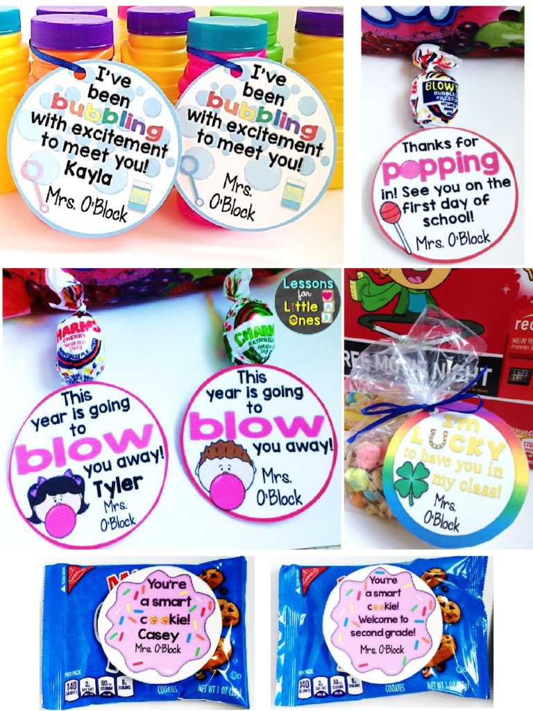 Back to School Gift Tags Editable Open House Meet the Teacher Student ...