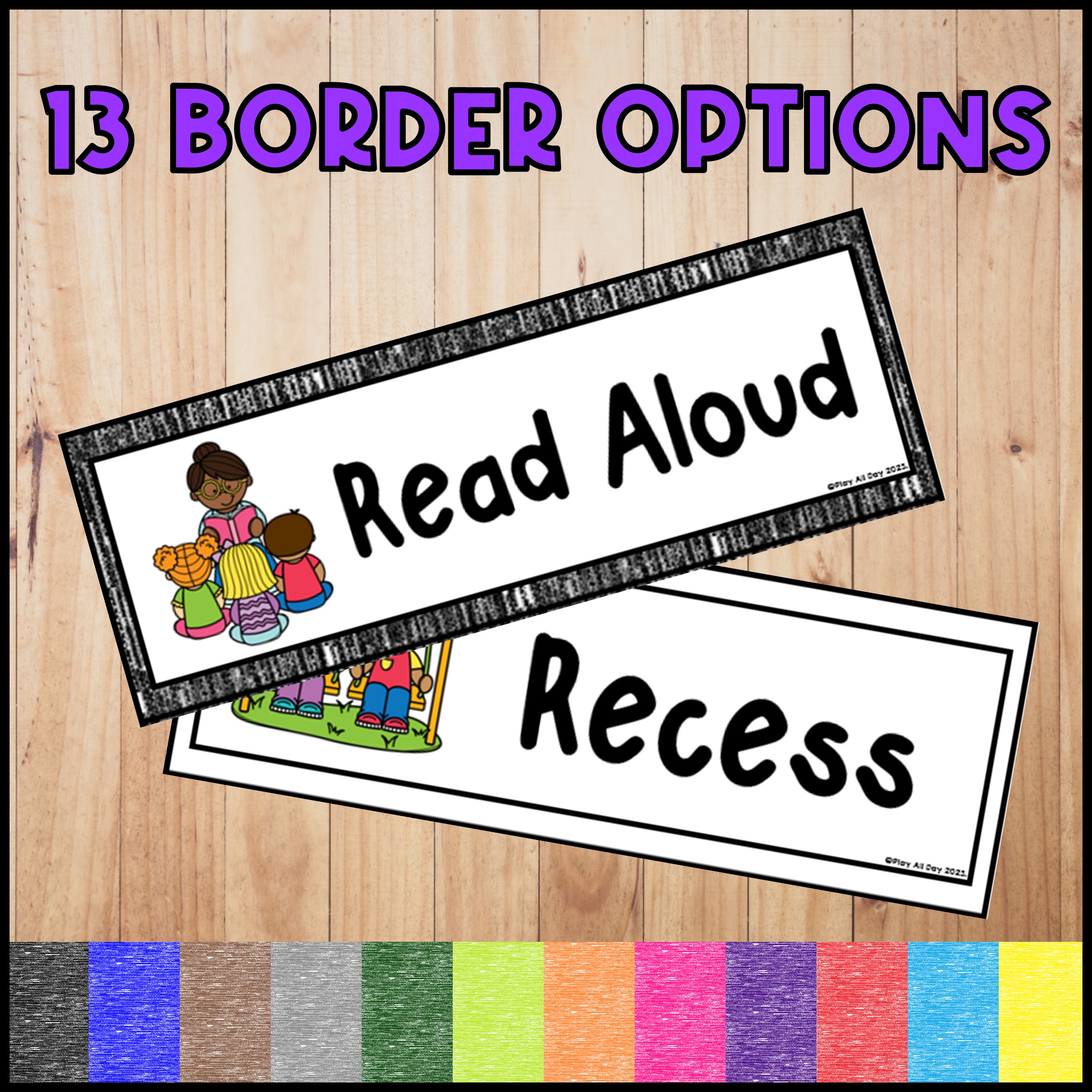 EDITABLE Schedule Cards | Daily Classroom Schedule Display | Made By ...