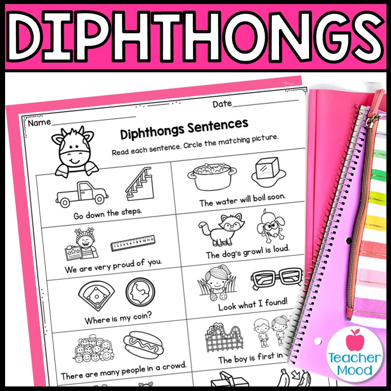 Diphthongs Worksheets | 1st Grade Phonics Activities | Made By Teachers