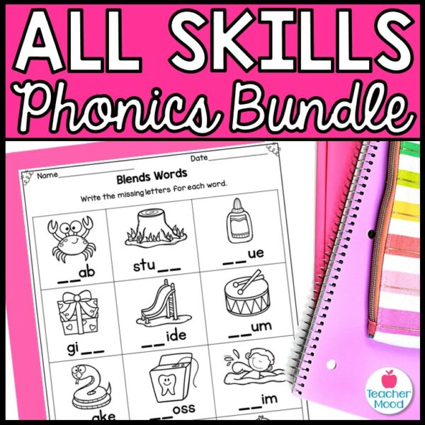 ALL SKILLS Phonics Worksheets | Comprehensive Phonics Activities BUNDLE ...