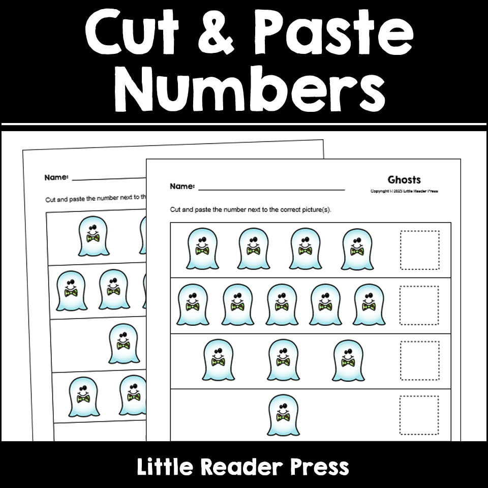 Number Matching Cut and Paste Worksheets | Made By Teachers