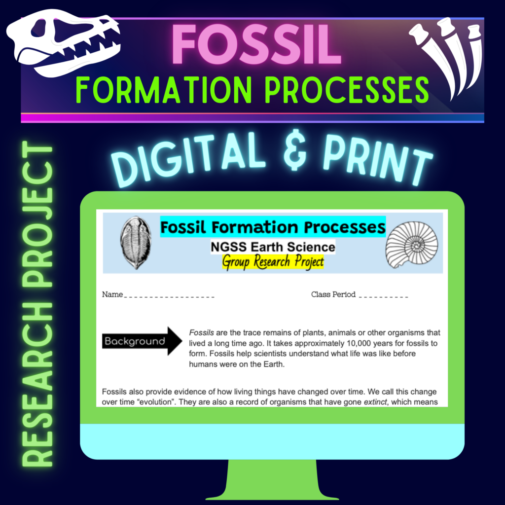 Fossil Project Earth Science STEM Research Poster & Presentation ...