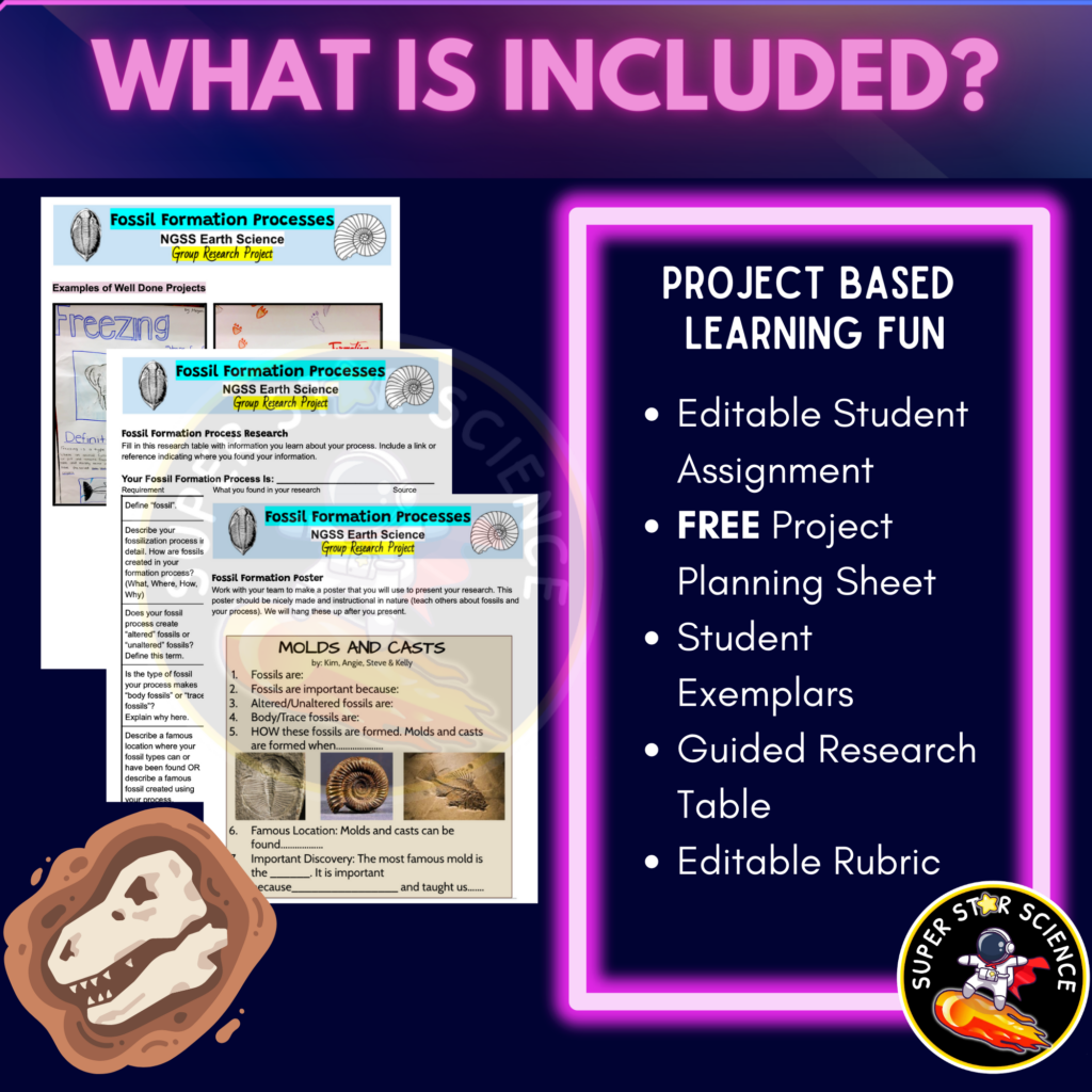 Fossil Project Earth Science STEM Research Poster & Presentation ...