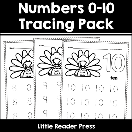 Turkey Numbers 0-10 Tracing Worksheets | Made By Teachers