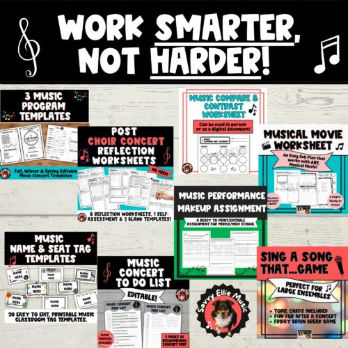 Choir Concert Starter Pack - 8 products for success! Save time & money ...