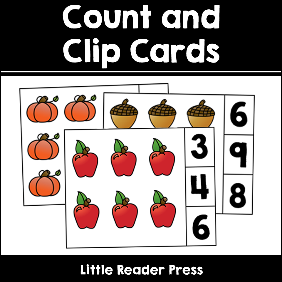 Fall Objects 0-10 Count and Clip Cards | Made By Teachers