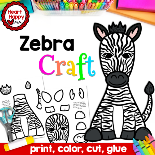 Zebra Craft | Zoo Animal Craft | Letter Z | Made By Teachers