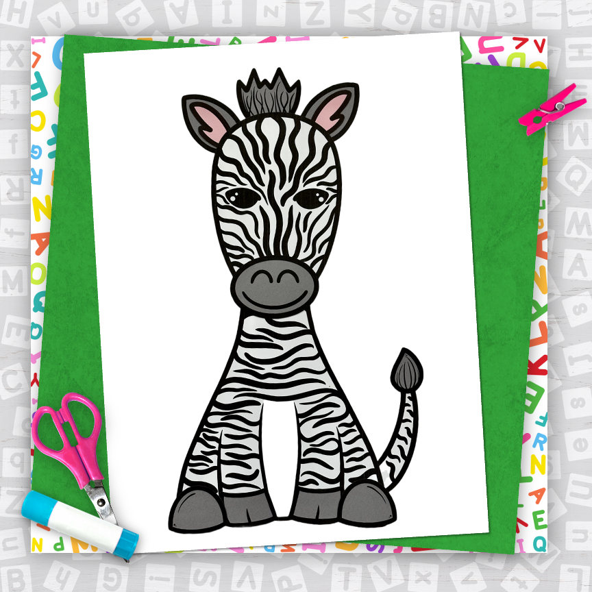 Zebra Craft | Zoo Animal Craft | Letter Z | Made By Teachers