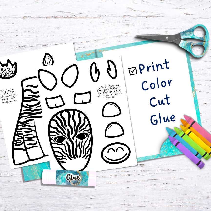 Zebra Craft | Zoo Animal Craft | Letter Z | Made By Teachers