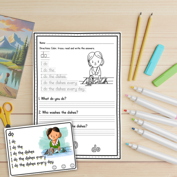 Guided Reading Verb 2 Dolch Sight Words Practice Task Cards and ...