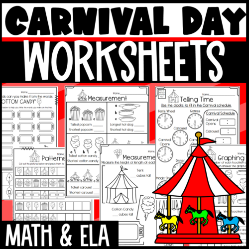 Carnival Day Themed Activities and Worksheets: End of Year Review ...
