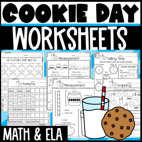 Cookie Day Themed Activities and Worksheets: End of the Year Review ...