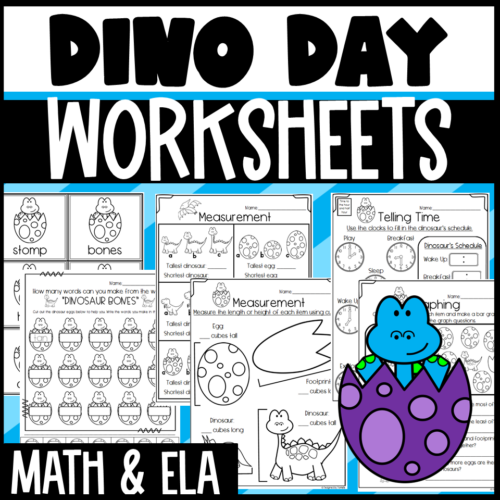 Dinosaur Day Themed Activities and Worksheets: End of Year Review ...