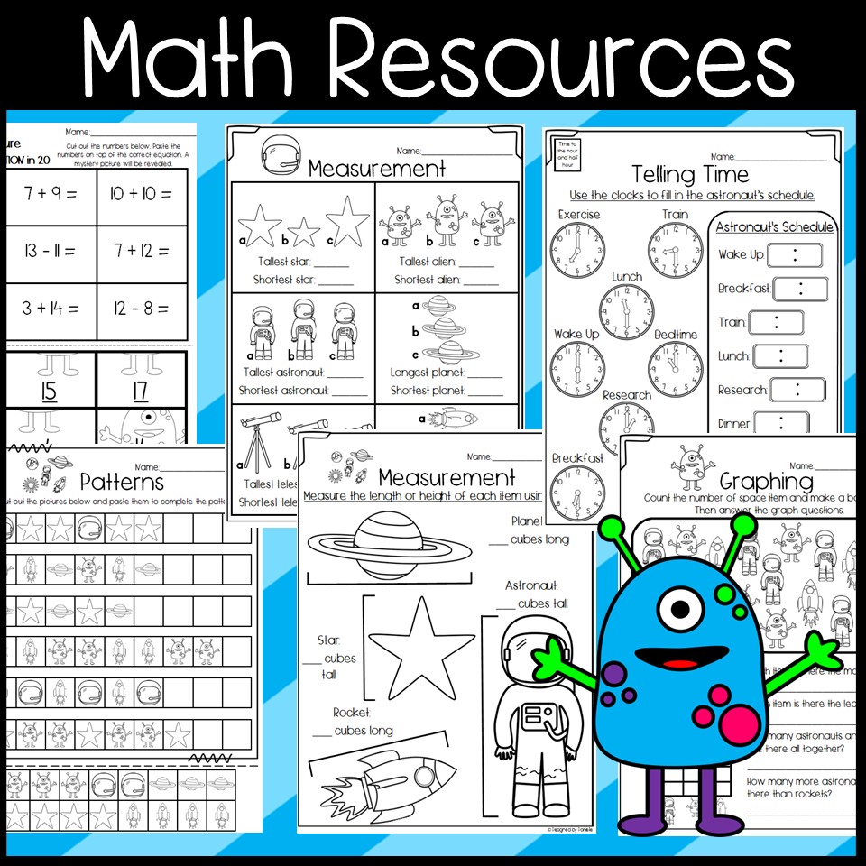 Space Day Themed Activities and Worksheets: End of Year Review | Made ...