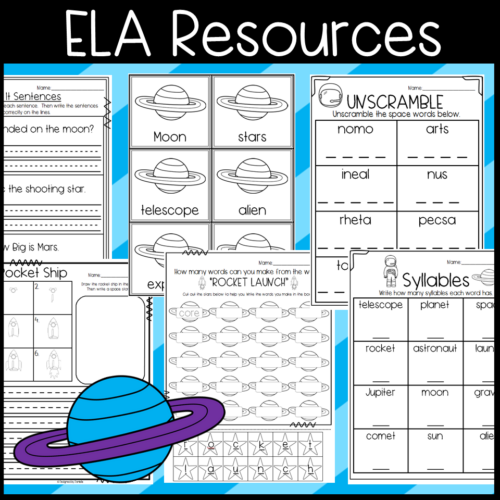Space Day Themed Activities and Worksheets: End of Year Review | Made ...
